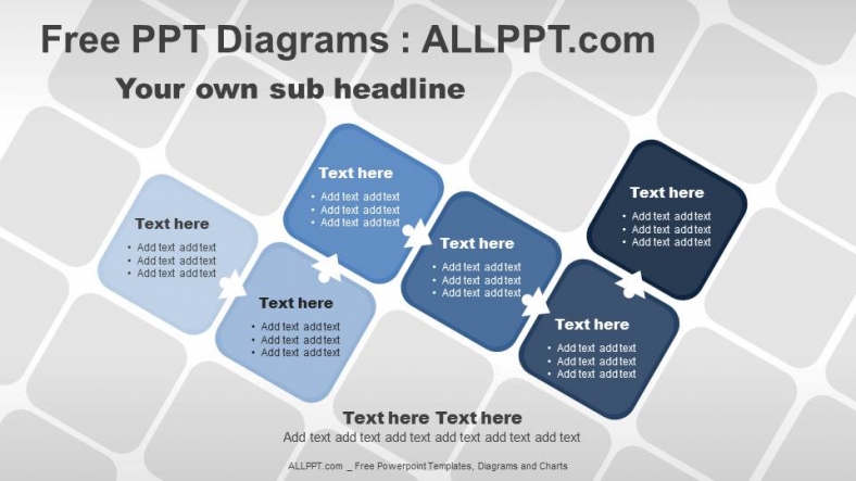 6 Matrix Flow PPT Diagrams - Powerpoint and google slides Saveslides ...