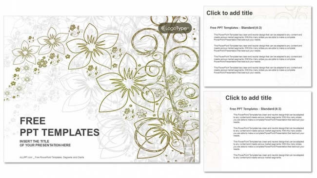 Abstract Floral Nature PowerPoint Templates - Powerpoint and google ...