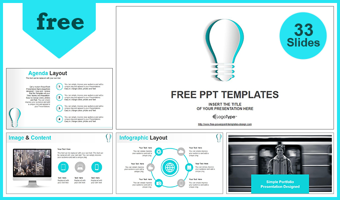 Paper Idea Bulb PowerPoint Template - Powerpoint and google slides ...