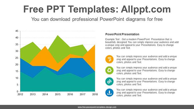 Area graph chart PowerPoint Diagram Template - Powerpoint and google ...