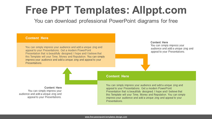 Arrow text box PowerPoint Diagram Template - Powerpoint and google ...