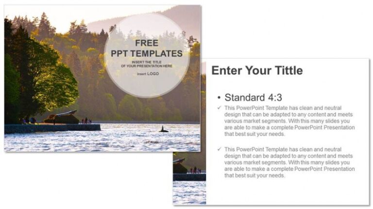 Beautiful Lake View-Nature PowerPoint Templates - Powerpoint and google ...