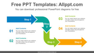 Bend Arrows PowerPoint Diagram - Powerpoint and google slides ...