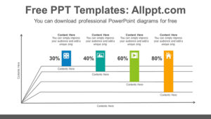 Bent line bar chart PowerPoint Diagram Template - Powerpoint and google ...