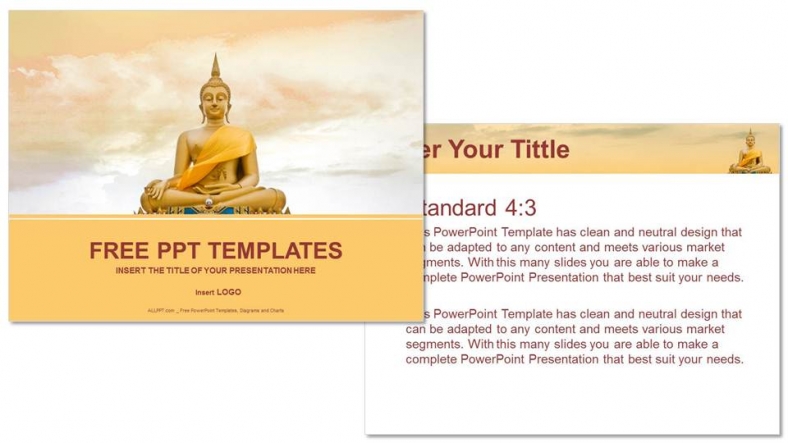 Buddha Statue-Religion PowerPoint Templates - Powerpoint and google ...