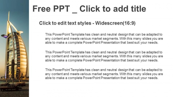 Burj Al Arab hotel in Dubai PowerPoint Templates - Powerpoint and ...