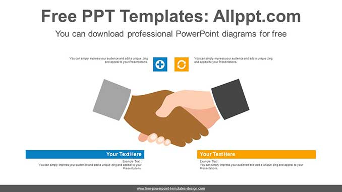 Business handshake PowerPoint Diagram - Powerpoint and google slides ...