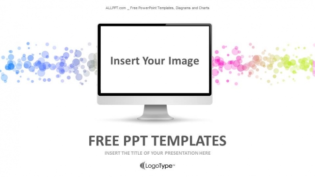 Cable In The Monitor-Computer PPT Templates - Powerpoint and google ...