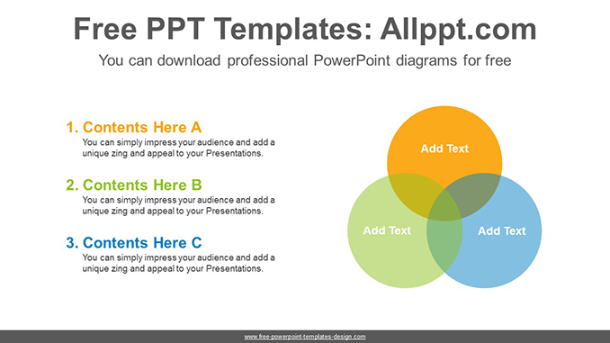 Circle intersection PowerPoint Diagram Template - Powerpoint and google ...