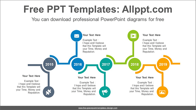 Circle signpost PowerPoint Diagram Template - Powerpoint and google ...