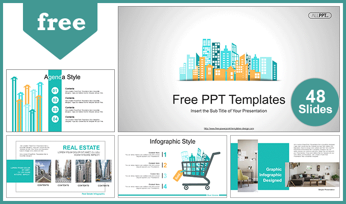 City Buildings Skyline PowerPoint Templates - Powerpoint and google ...