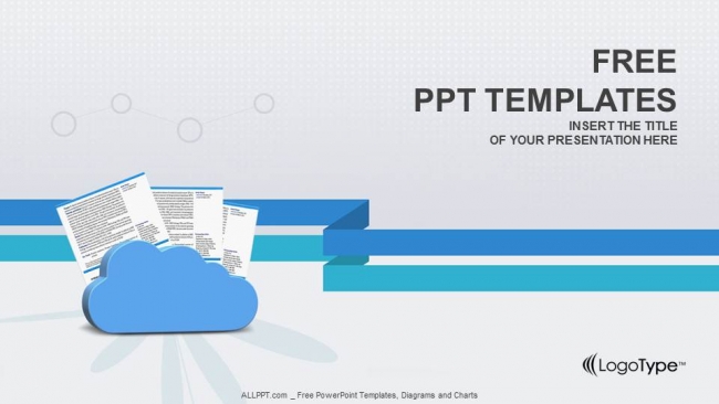 Clouds And Documents PowerPoint Templates - Powerpoint and google ...