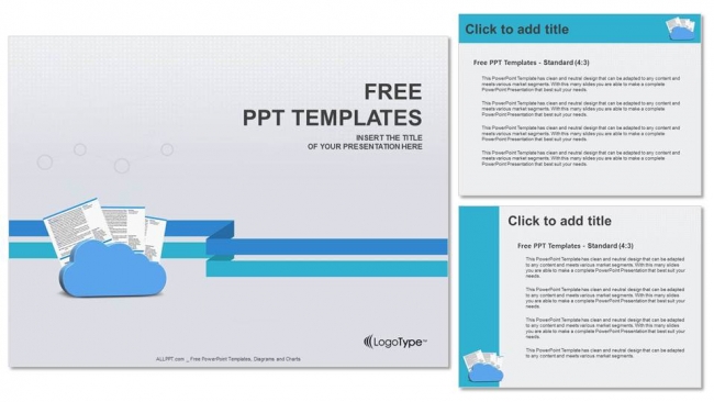 Clouds And Documents PowerPoint Templates - Powerpoint and google ...
