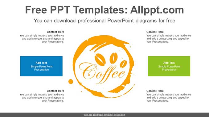 Coffee Bean PowerPoint Diagram Template - Powerpoint and google slides ...