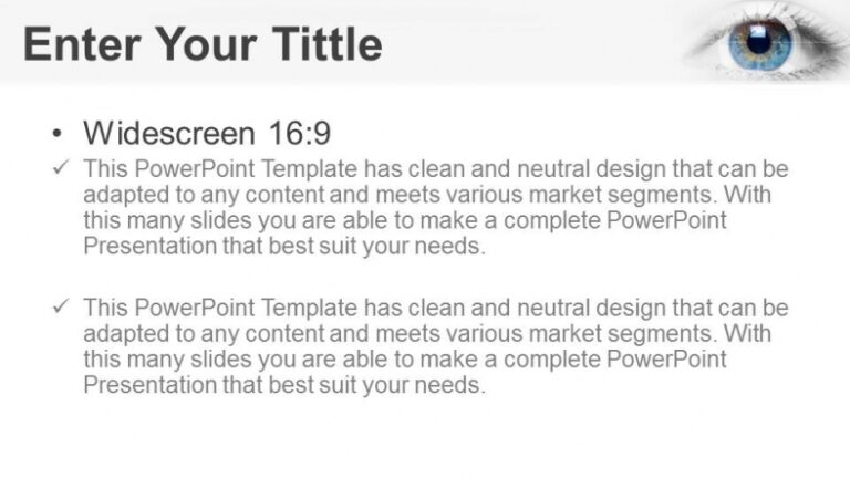 Colored Eye Medical PowerPoint Templates - Powerpoint and google slides ...
