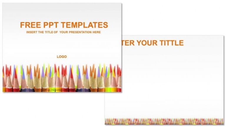 Colored Pencils Education Powerpoint Templates - Powerpoint and google ...