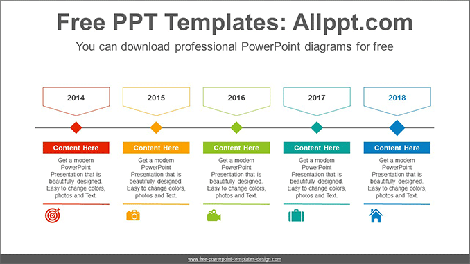 Colorful text boxes PowerPoint Diagram Template - Powerpoint and google ...