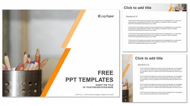 Coloured Pencils-Education PPT Templates - Powerpoint and google slides ...