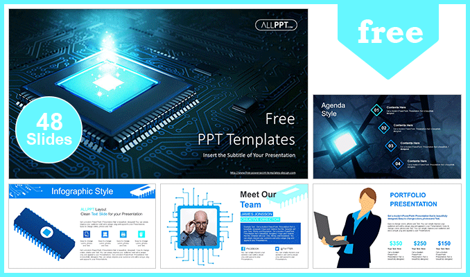 Computer Hardware Technology Powerpoint Templates Powerpoint And