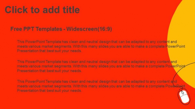 Computer Mouse with Cable PowerPoint Templates - Powerpoint and google ...