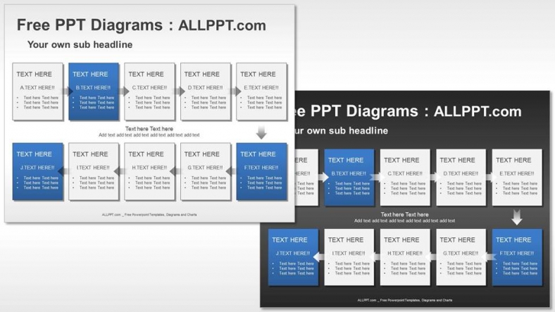 Cycle Matrix Flow PPT Diagrams - Powerpoint and google slides ...
