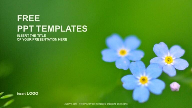 Delicate Blue-Nature PPT Templates - Powerpoint and google slides ...