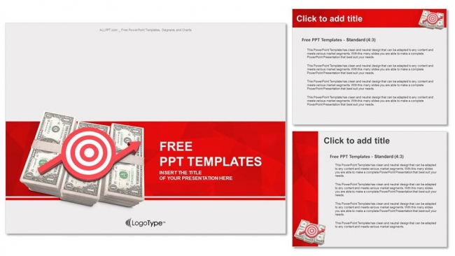 Dollar Graph Target PowerPoint Templates - Powerpoint and google slides ...
