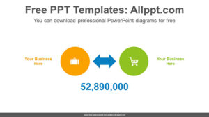 Double sided arrows PowerPoint Diagram Template - Powerpoint and google ...