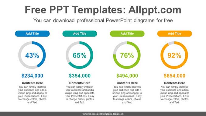 Doughnut Charts List PPT Diagram - Powerpoint and google slides ...