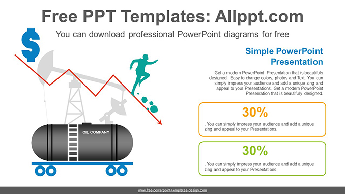Falling Oil Prices PowerPoint Diagram - Powerpoint and google slides ...