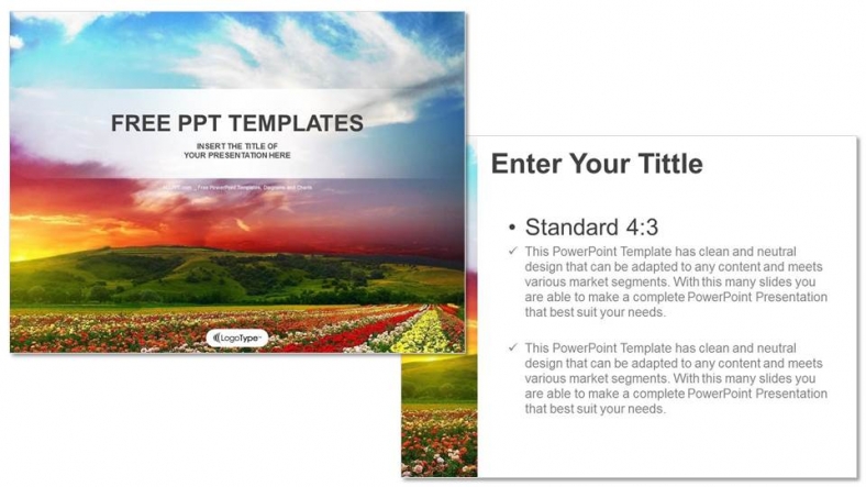 Field With Flowers-Nature PPT Templates - Powerpoint and google slides ...