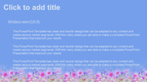 Flower field-Nature PowerPoint Templates - Powerpoint and google slides ...