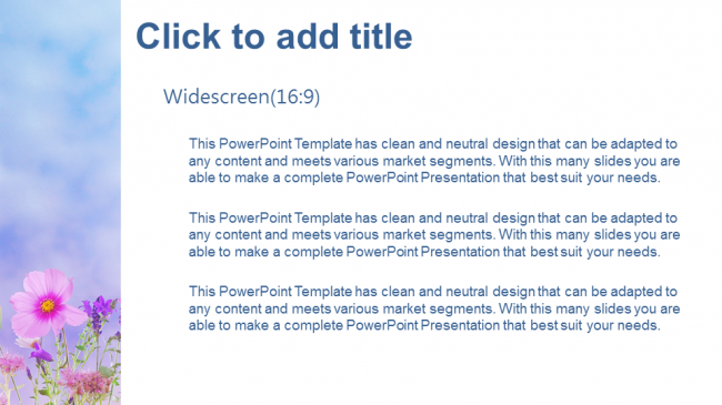 Flower field-Nature PowerPoint Templates - Powerpoint and google slides ...