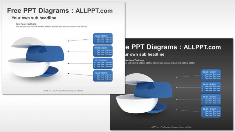 Free 3D Divided Graphic PPT Diagrams - Powerpoint and google slides ...