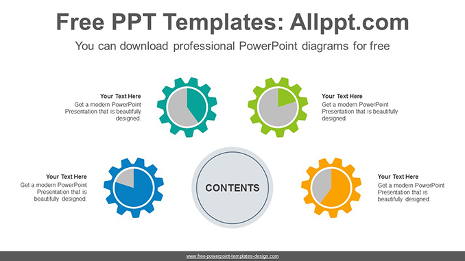 Gear Pie chart PowerPoint Diagram - Powerpoint and google slides ...