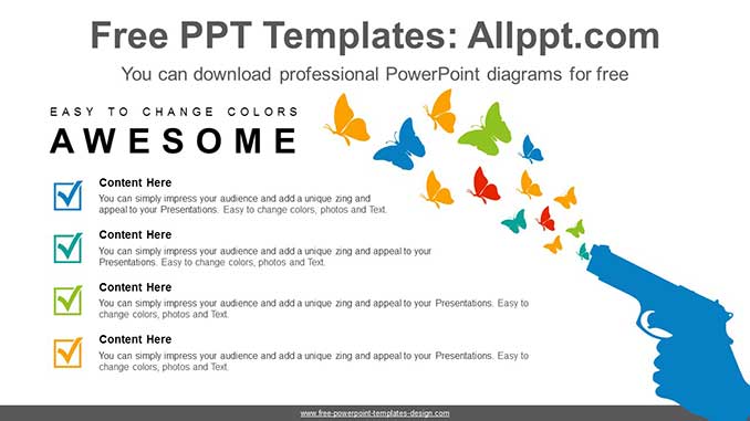 Gun Free Zone PowerPoint Diagram - Powerpoint and google slides ...