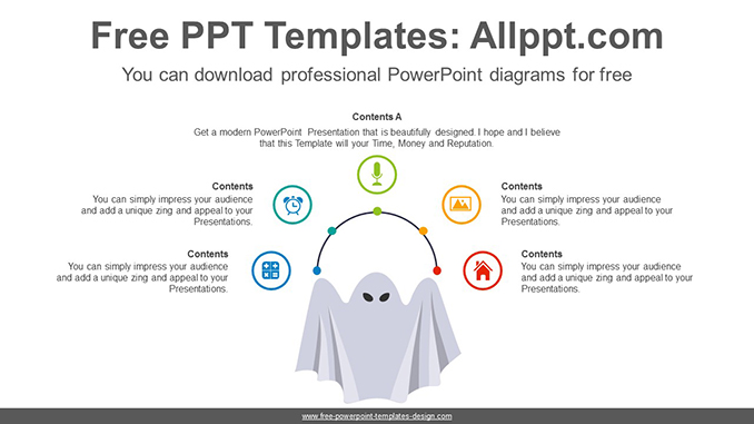 Halloween Day Ghost PowerPoint Diagram - Powerpoint and google slides ...