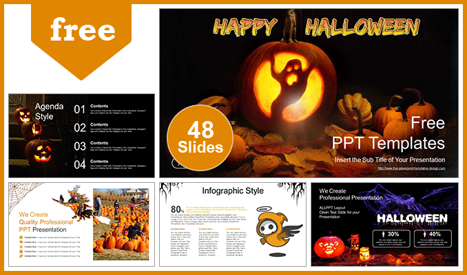 Happy Halloween PowerPoint Templates - Powerpoint and google slides ...