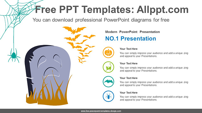 Headstone Ghost PowerPoint Diagram - Powerpoint and google slides ...