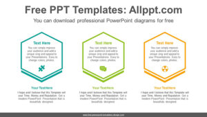 Hexagonal text box PowerPoint Diagram Template - Powerpoint and google ...
