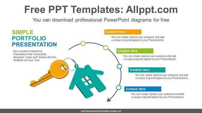House Key Progress PowerPoint Diagram - Powerpoint and google slides ...
