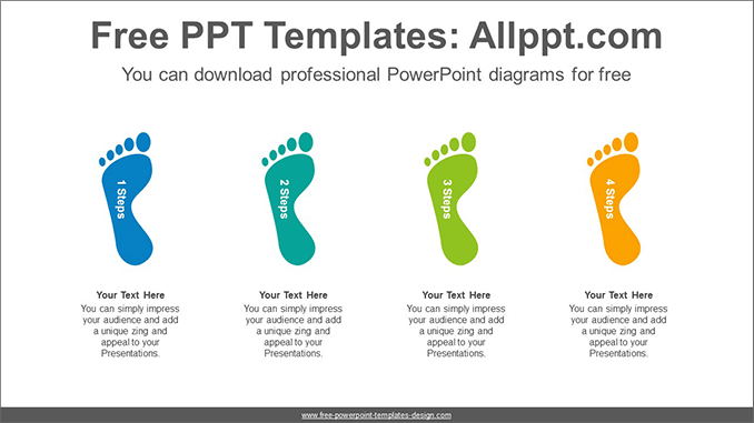 Human footprint PowerPoint Diagram Template - Powerpoint and google ...