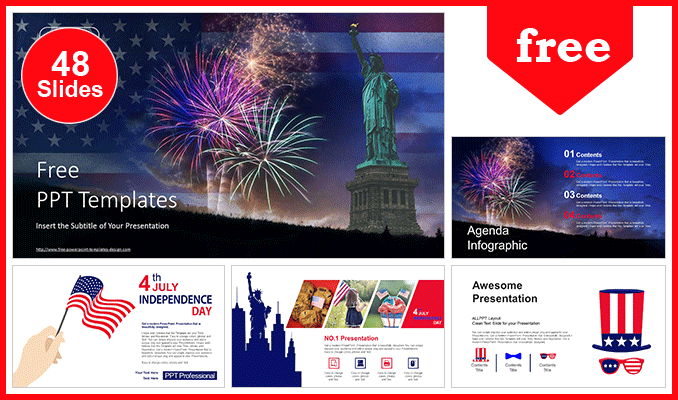 Independence Day PowerPoint Templates - Powerpoint and google slides ...