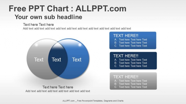 Intersection Of Circles Relationship PPT Diagrams - Powerpoint and ...