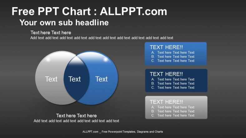 Intersection Of Circles Relationship PPT Diagrams - Powerpoint and ...