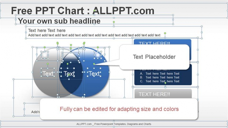 Intersection Of Circles Relationship PPT Diagrams - Powerpoint and ...