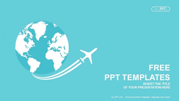 JET AIRPLANE TRAVEL ON EARTH POWERPOINT TEMPLATES - Powerpoint and ...