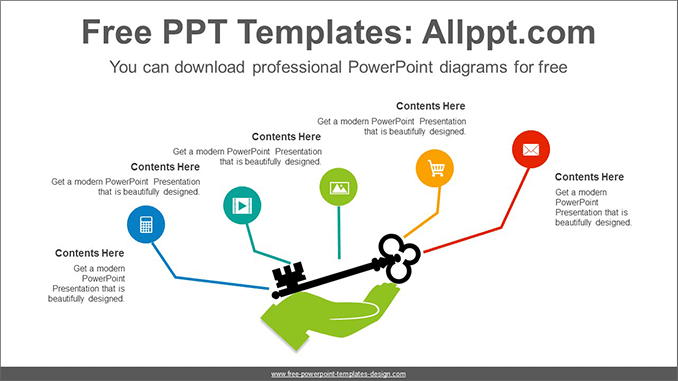 Key on hand PowerPoint Diagram Template - Powerpoint and google slides ...