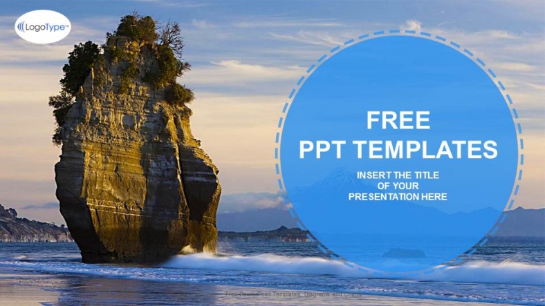Landscapes-Beach-Rock-Nature PPT Templates - Powerpoint and google ...