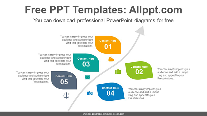 Leaves growing PowerPoint Diagram Template - Powerpoint and google ...